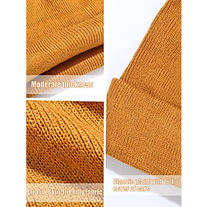 SATINIOR 4 Pieces Kids Satin Lined Beanies Winter Toddler Knit Ski Baby Beanie Hat Warm Skull Caps for 3 to 15 Child Baby Boys Girls