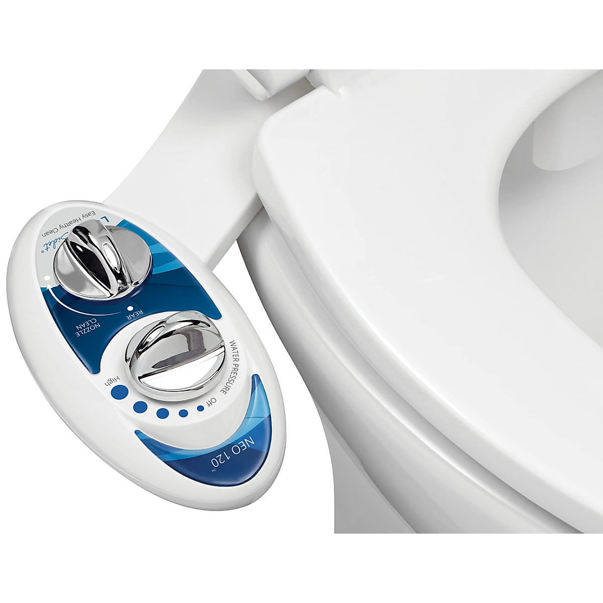LUXE Bidet Toilet Attachment & Mayfair Toddler Potty Training Toilet Seat with Slow Close & Magnetic Removable Kids Seat