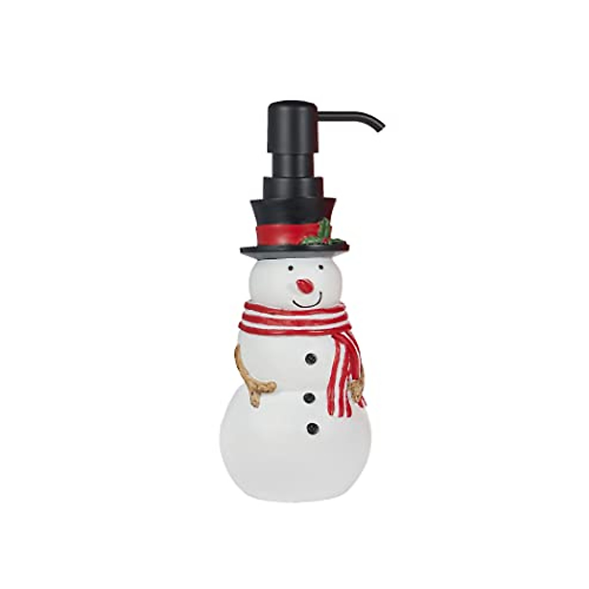 Indecor Home 17-Piece Snowman Christmas Holiday Bathroom Decoration Accessory Set | Bath Rug/Mat | Resin Soap/Lotion Pump Dispenser | Shower Curtain | 12 Resin Hooks | 2 Hand Towels | Gift Box Set