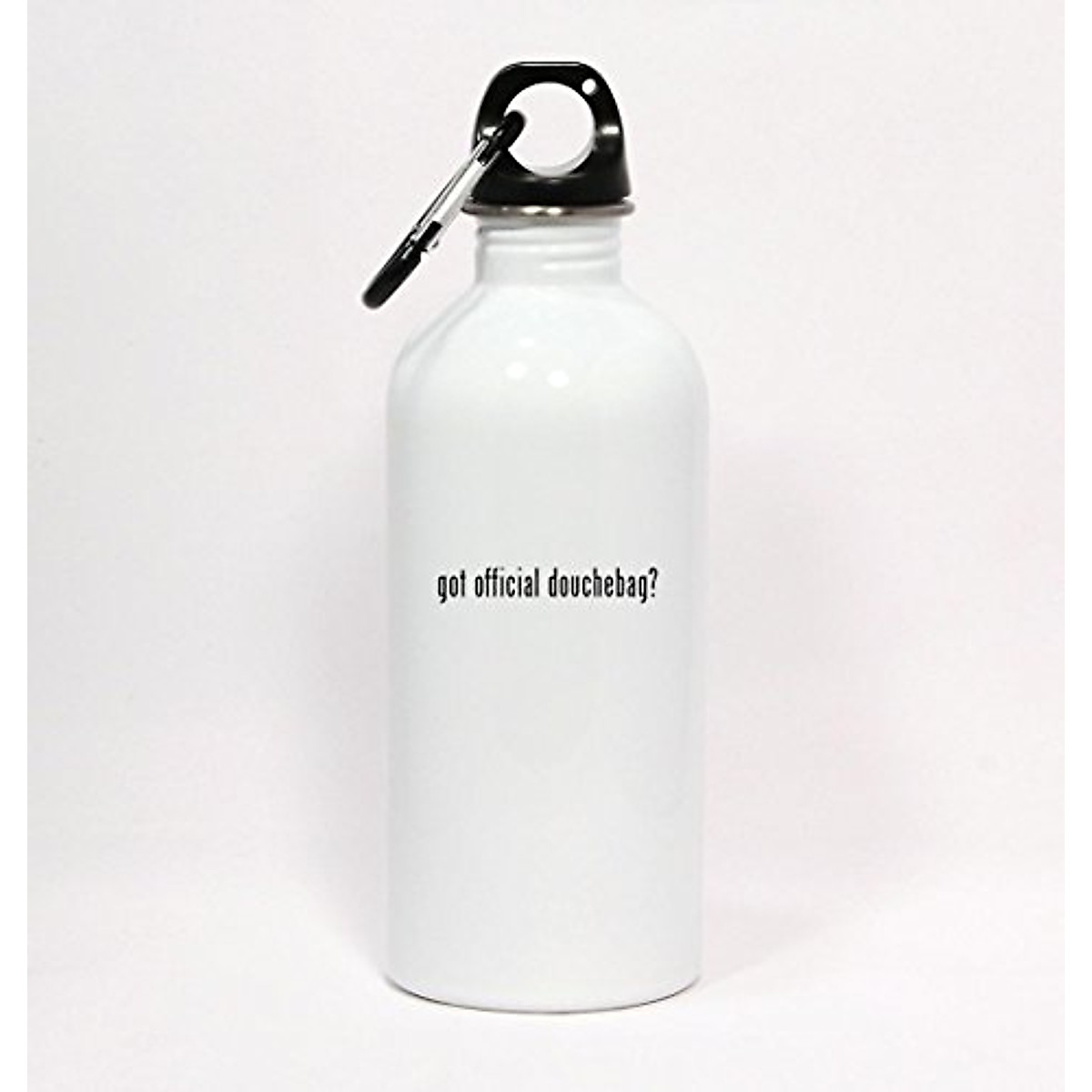 Los Drinkware Hermanos got official douchebag? - White Water Bottle with Carabiner 20oz