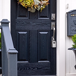 Barska Security Key Safe Lock Box with Combination Lock with Door Hanger & Wall Mount for Realtor, House Keys, Outdoor, Hidden Key Storage