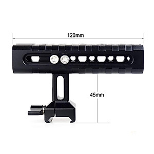 MAGICRIG DSLR Camera Handle Universal Hand Grip NATO Handle Kit with 48mm NATO Rail and Cold Shoe for Camera Cage Rig