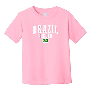 Brazil toddler soccer T-shirt Flag and letters national team for boys girls