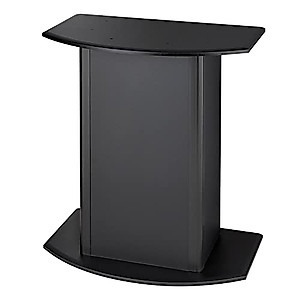 Aqueon Pedestal Bow Aquarium Stand, 26" W X 29" H, 29 LB, Black