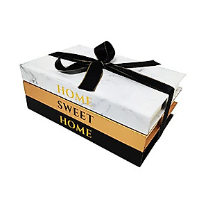 Decorative Books with Blank Pages Inside for Coffee Table Decor,Shelf Decor or Table Decor,Faux Books Stack for Decoration,Farmhouse Accent Decor for Living Room,Bedroom Night Stand (Z106)