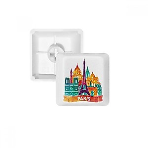 DIYthinker Castle Paris France Eiffel Tower Keycap Mechanical Keyboard PBT Gaming Upgrade Kit