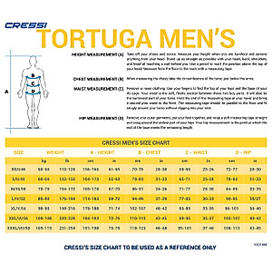 Cressi Tortuga 2.5mm Man, Black/Blue, S