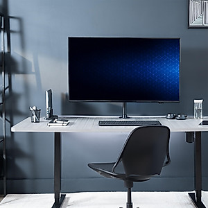 VIVO Ultra Wide Screen TV and Monitor Desk Mount, Adjustable Height and Tilt Stand for Screens up to 42 inches, Black, STAND-V101C