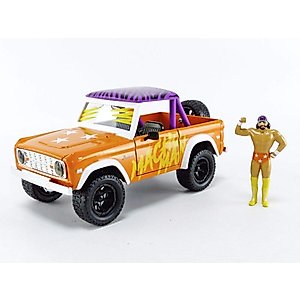 Jada 1:24 Diecast 1973 Ford Bronco with Macho Man Figure