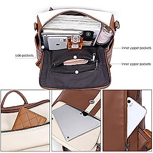CLUCI Backpack Purse for Women Large Leather Travel Convertible Fashion Designer Ladies Purse