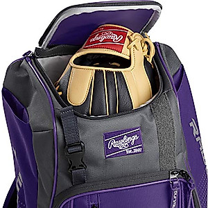 Rawlings Franchise Player's Baseball Backpack, Purple