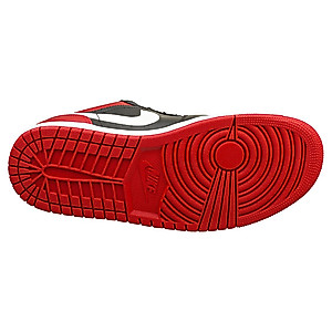 Nike Air Jordan 1 Low Men's Shoes Alternate Bred Toe 553558 066 - Size 11.5 White/Black