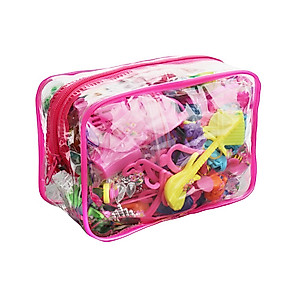 SOTOGO 106 Pieces Baby Doll Care Set Doll Feeding and Changing Accessories Set Baby Doll Accessories in Bag, Without Doll