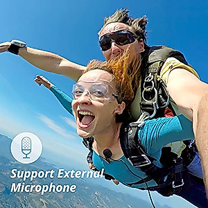 AKASO Brave 4 Pro 4K30FPS Action Camera - 131ft Underwater Camcorder Waterproof Camera with Touch Screen Advanced EIS Remote Control 5X Zoom Underwater Camera Support External Mic