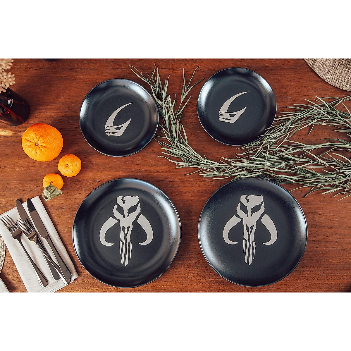 Star Wars The Mandalorian 8-Piece Limited Edition Stoneware Dinnerware Set