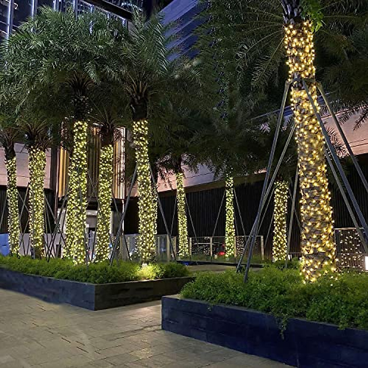 Hawisphy 108ft Christmas Outdoor String Lights, 300 LED Warm White String Lights with Remote, 8 Lighting Modes Fairy Lights for Home Tree Party Wedding Garden Halloween Xmas Decoration