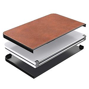 Feitenn Leather Slim Case for Microsoft Surface Duo Case 2020, Lightweight Folio Thin PU Leather Cover Durable Protective Bumper Shockproof Defender Shell for Microsoft Surface Duo 8.1" 2020 - Brown