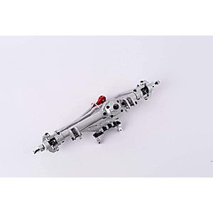 RZXYL Aluminum Front and Rear Axle for 1/10 Axial Wraith 90018 90048 90053 90018 90020 90045 90056 RR10 RC Model Crawler Car (Silver)