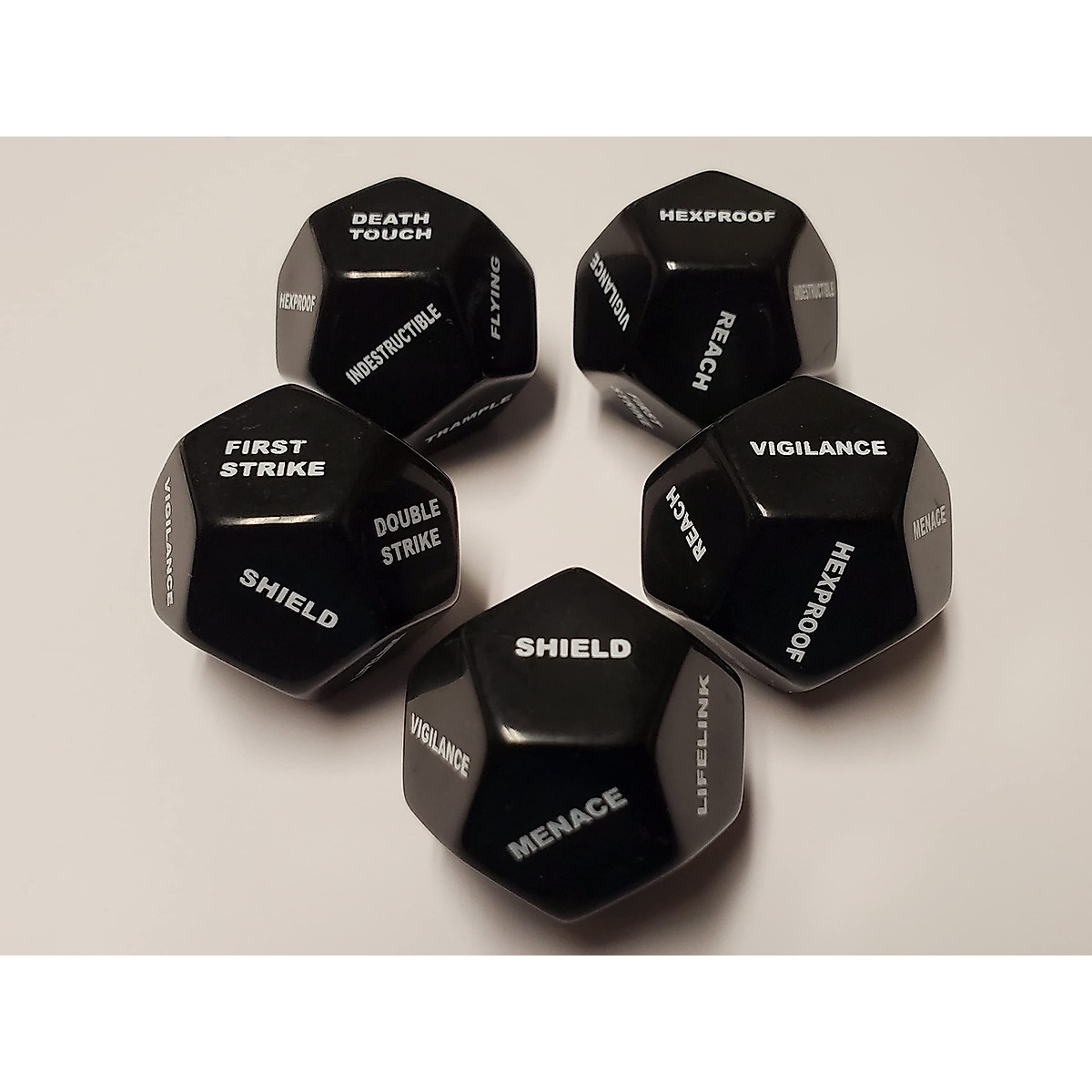 5X Deluxe 12 Sided Large Keyword & Shield Counters for Magic: The Gathering MTG CCG