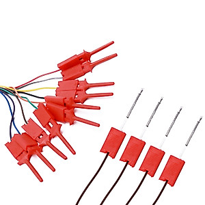 A Set 10 pcs Red Logic Analyser Useful High Efficiency Clip Ideal Test Hook