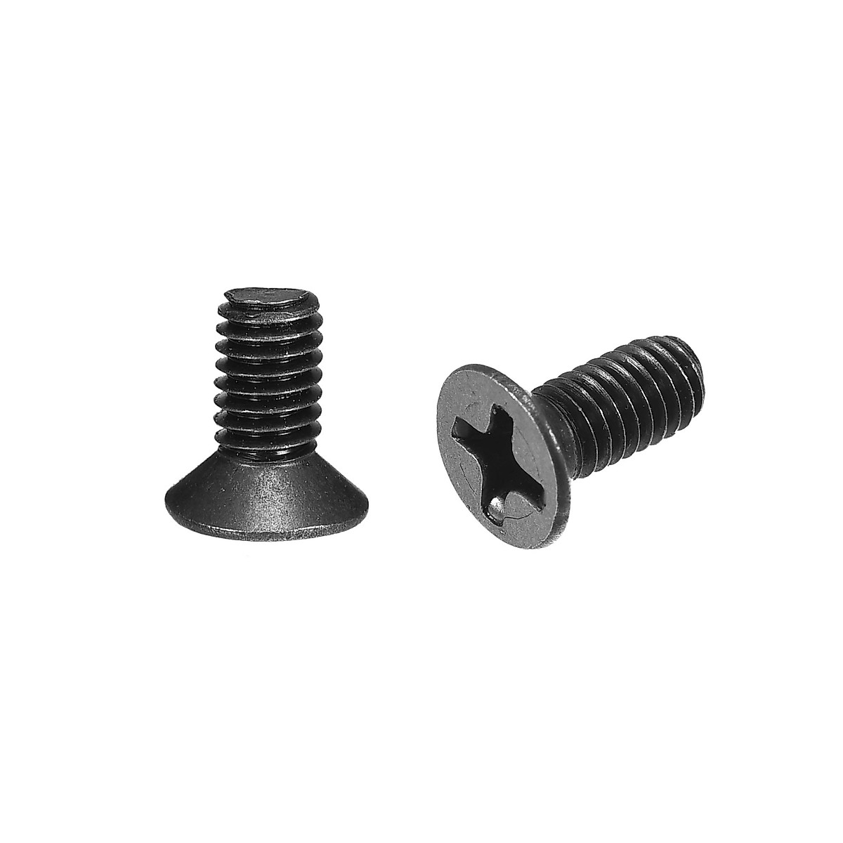 uxcell M3.5 x 8mm Phillips Screw Fastener Black for Laptop PC TV Fan Switch 50pcs
