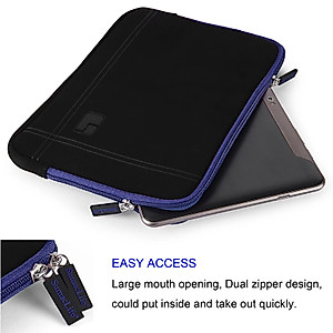 15 in Laptop Sleeve for Dell Precision 3560 3561 5560 7560,for Inspiron 3501 3502 3511 5510 5515,Black,NBKLEA87X,2X