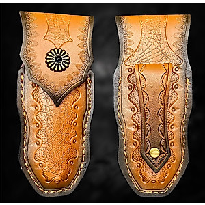 TACTICAL GEARZ Damascus Pocket Folding Knife, Solid Titanium Handle! 67 Multi Layers Damascus VG10 Steel Tanto Blade! (Saint DXT Beast Bundle)