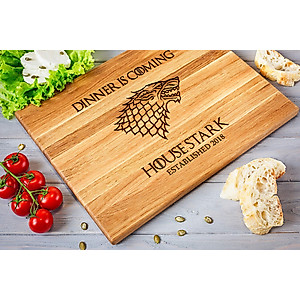 Dinner is coming Games of thrones House Targaryen Personalized Engraved Cutting Board Custom Family chopping Wedding Gift Anniversary Mother's day gift Birthday game03