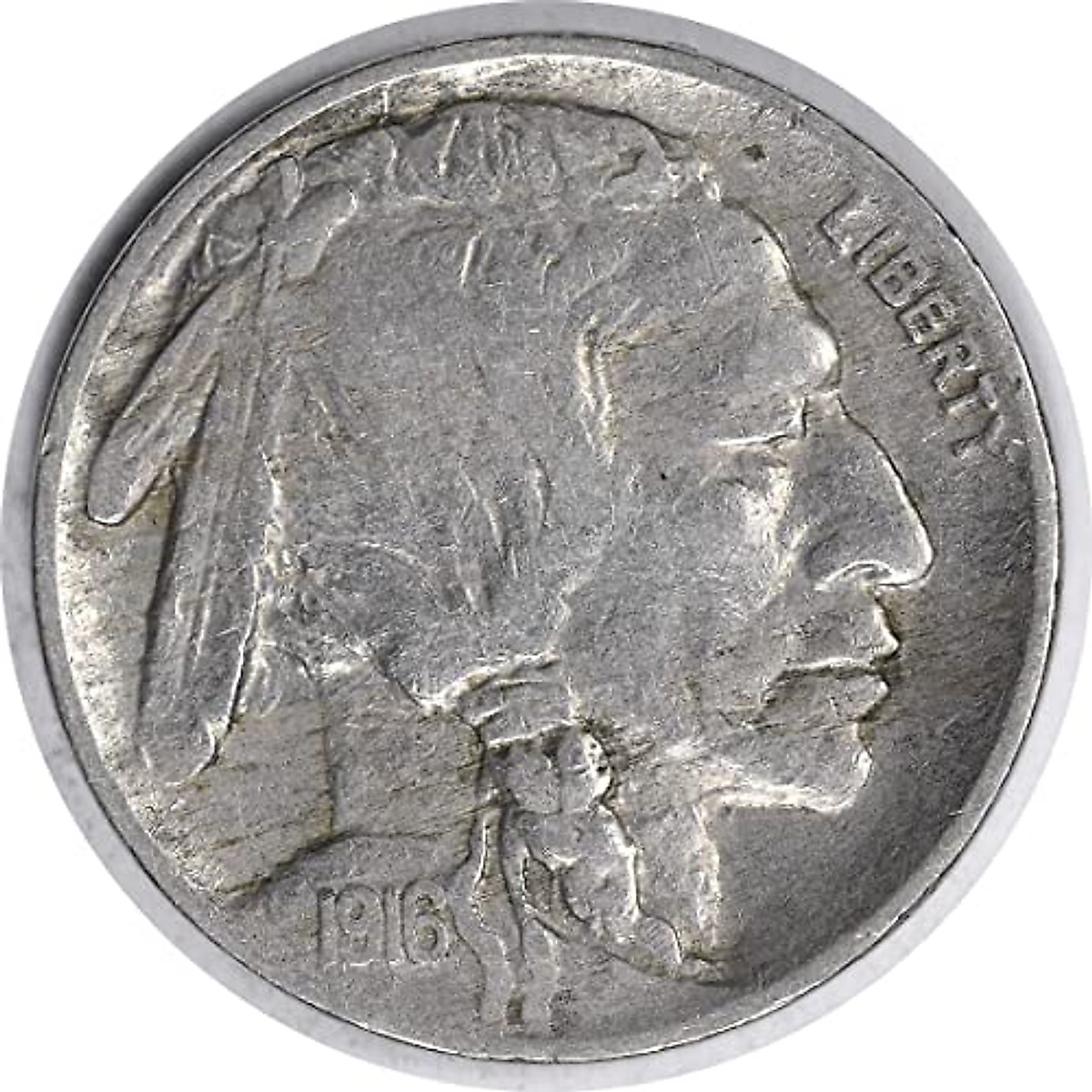 1916 P Buffalo No F Nickel FS-401 Uncertified F