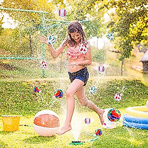 Sratte 64 Pcs 3 Inch Water Balls Water Absorbent Ball Pool Balls Children Pool Water Balls Water Fight Soft Balls for Children Adults Pool and Beach Favors Toys Summer Outdoor Games