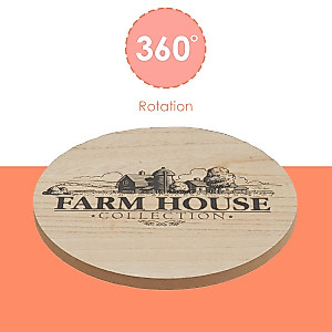 Cast Iron Kitchen Pantry Ware Bundle (2 Piece Set) In Matte Black ; Includes Napkin Holder & Farmhouse Lazy Susan | By Home Basics