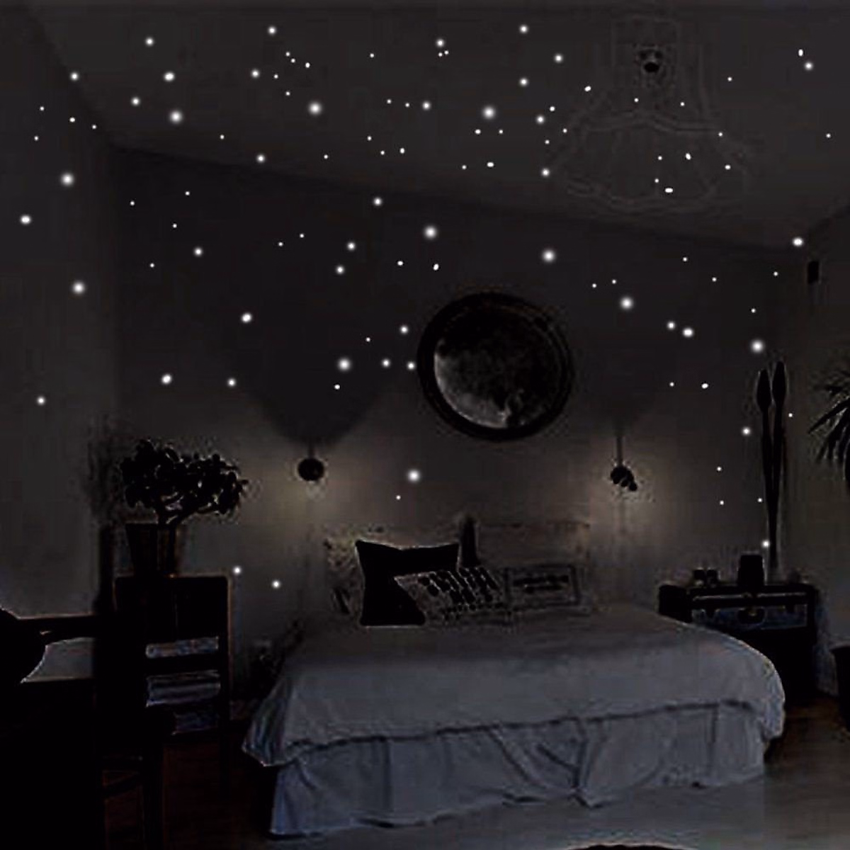 dSNAPoutof Glow in The Dark Wall Stickers, Dots Luminous Wall Decals Ceiling Decals for Kids Room Home Decor Children's Room Bedroom Girl 104Pcs / 407pcs (Luminous, 407pcs)
