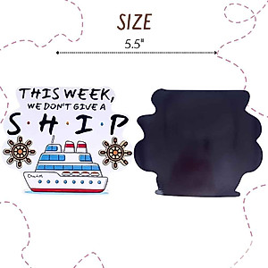 YJ PREMIUMS 7PC Funny Cruise Ship Magnets for Door Decorations Cabin Signs | Cute Magnetic Magnet Broad Garage Animal Towels Ducks Happy Drink Package Gift Party Favors Supplies Ideas Accessories