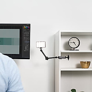 VIVO Aluminum C-Clamp with 1/4 inch-20 and 3/8 inch-16 Female Socket for Tables, Desk Mount, 1.8 inch Maximum Desktop Thickness, 2 Clamps, MOUNT-CP02