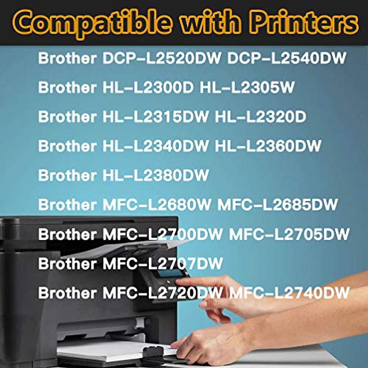 Etechwork Compatible Toner Cartridges & Drum Unit Replacement for DR630 DR-630 TN660 TN-660 use with Brother HL-L2300D MFC-L2680W MFC-L2740DW DCP-L2520DW Printer (1x Drum + 3X Toner, 4-Pack)