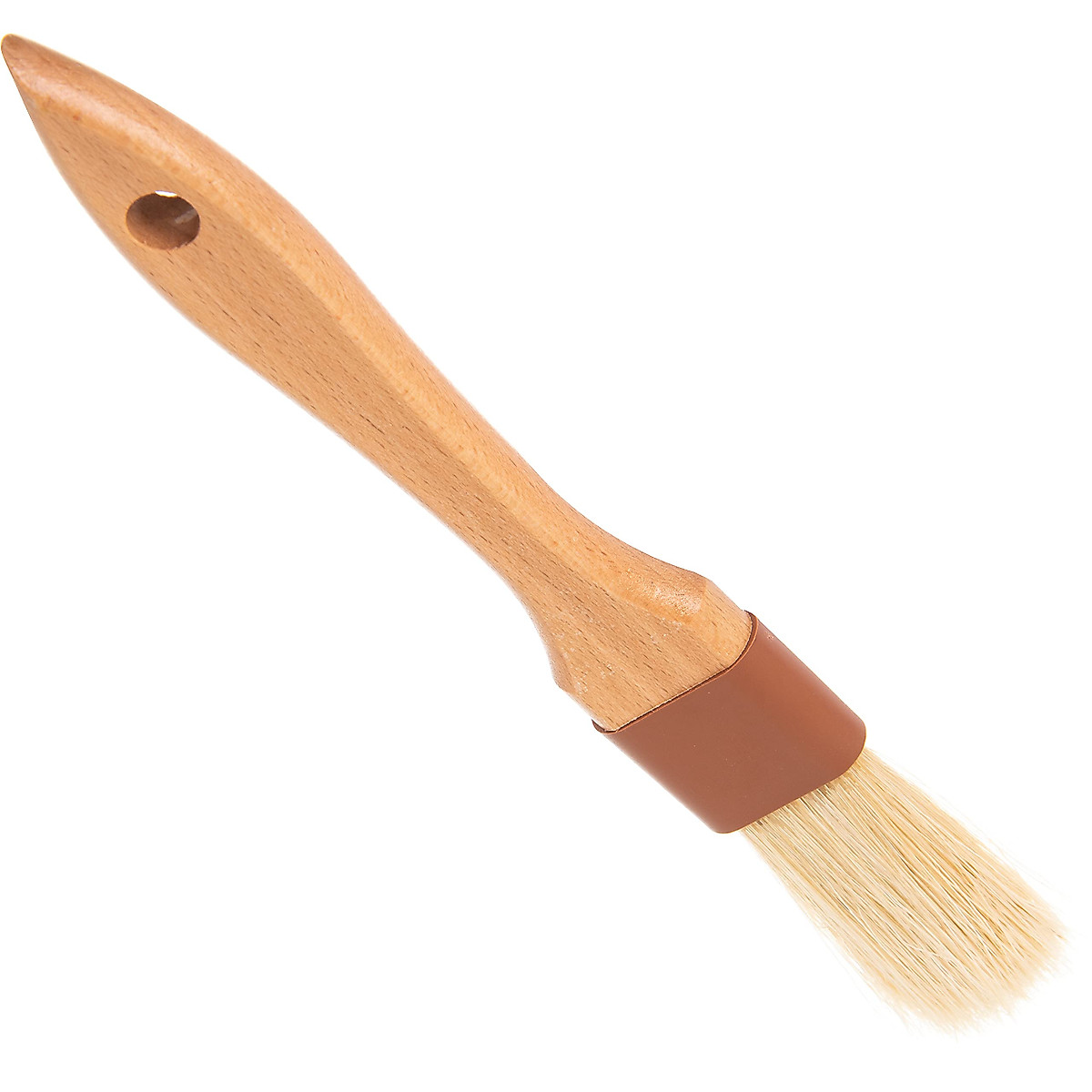 SPARTA 4037200 Boarhair Pastry Brush, Basting Brush With Angled Brushhead, 1 Inches, Brown