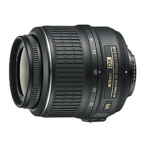 Nikon 18-55mm f/3.5-5.6G AF-S DX VR Nikkor Zoom Lens - White Box (New) (Bulk Packaging)