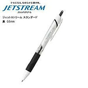 Uni-ball Jetstream Extra Fine Point Retractable Roller Ball Pens,-rubber Grip Type -0.5mm-black Ink-value Set of 3