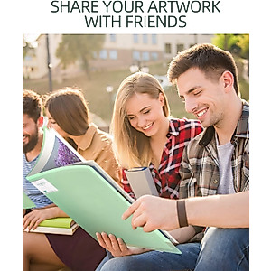 A3 Diamond Painting Storage Book for Diamond Painting Kits, 30 Pages Diamond Art Storage Presentation Book for 60 Diamond Painting Pics, Diamond Painting Portfolio Folder for Artwork, 16.5x12.1in