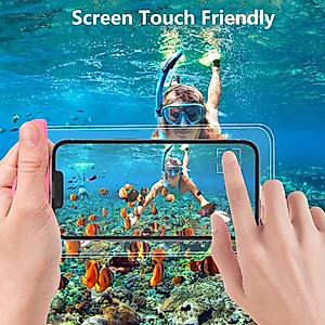 VAKS Waterproof Phone Pouch 2-Pack Universal Cellphone Waterproof Underwater Case Dry Bag for iPhone 13 12 11 Pro Max Xs Max XS X XR Samsung Galaxy Google Pixel Up to 6.9",Black+Pink