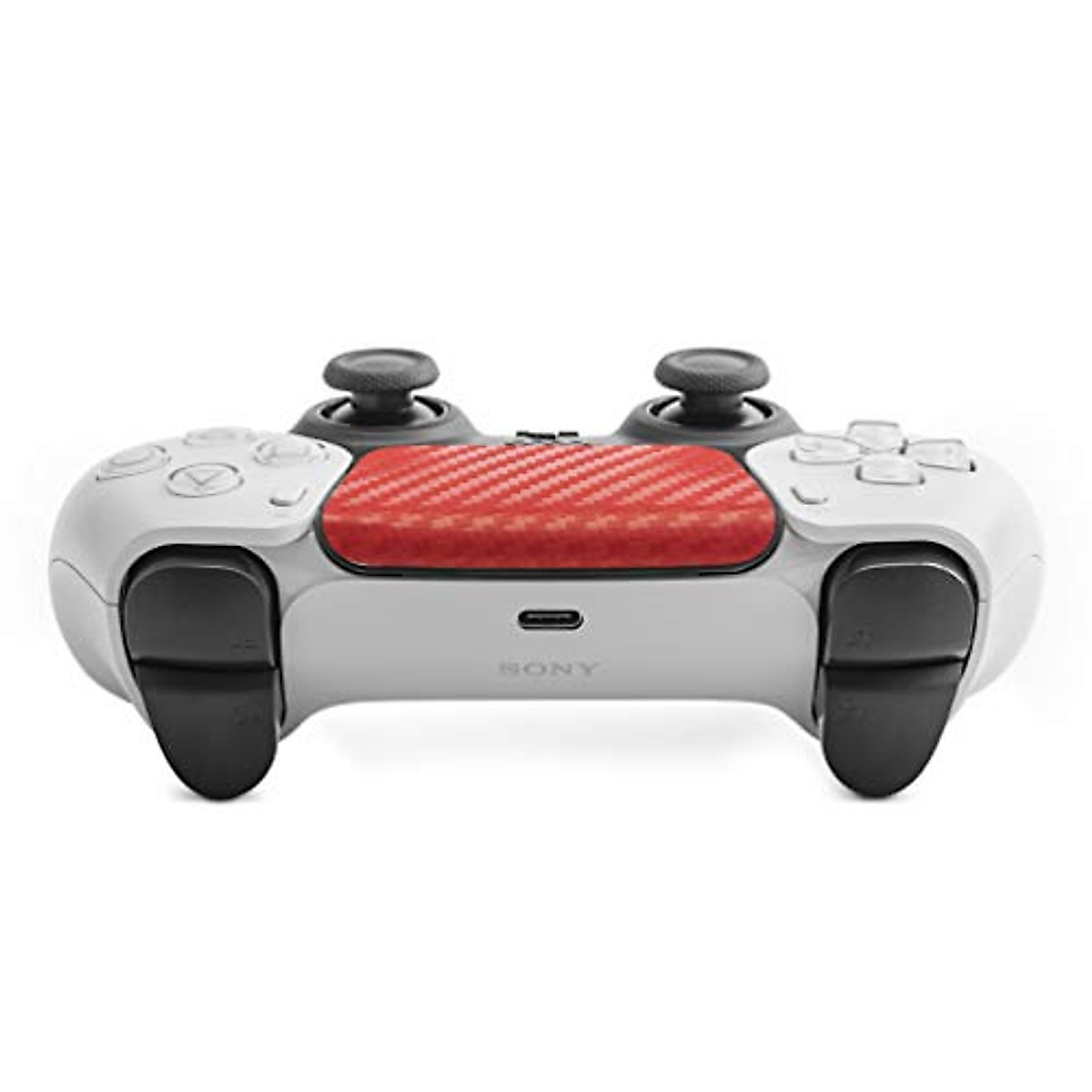TouchProtect Carbon Red Pro Bundle for PS5 | Dualsense Edge & Standard Dualsense Textured Trackpad Skin Combo Pack.