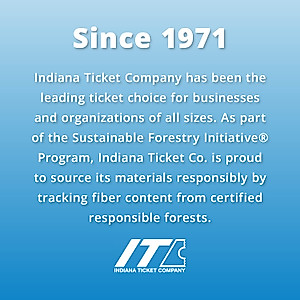 INDIANA TICKET CO. 2,000, Purple Raffle Tickets Double Roll, Premium Quality 50/50 Raffle Tickets, Tickets for Events, Carnivals, Door Prizes, Drinks and More