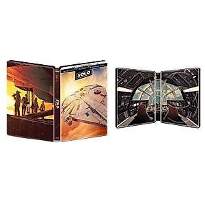Solo: A Star Wars Story (STEELBOOK) (3D + Blu-ray + Bonus Disc) (3 Disc),Damaged steel book case during importation, but Disc is as it is , Damaged during importation