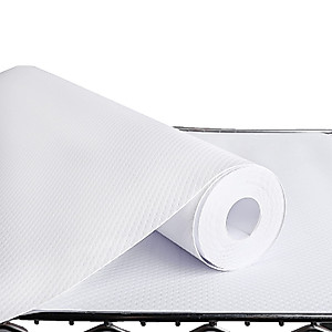 Janeart Shelf Liner for Kitchen Cabinets - Thick Waterproof Cabinet Liners, White Wire Shelf Liner for Shelving, Pantry, Non-Adhesive, Easy to Trim Drawer Liners ( 17.7 x 288 INCH )