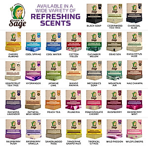 Natural Bar Soap for Women - Vegan Bath Soap Bars Gift Set - Handmade Cold Process Artisan Soap with Essential Oil, Aromatic All Moisturizing Wash Soaps, Fragrant Fruity Scent by Age of Sage (4 Pack)