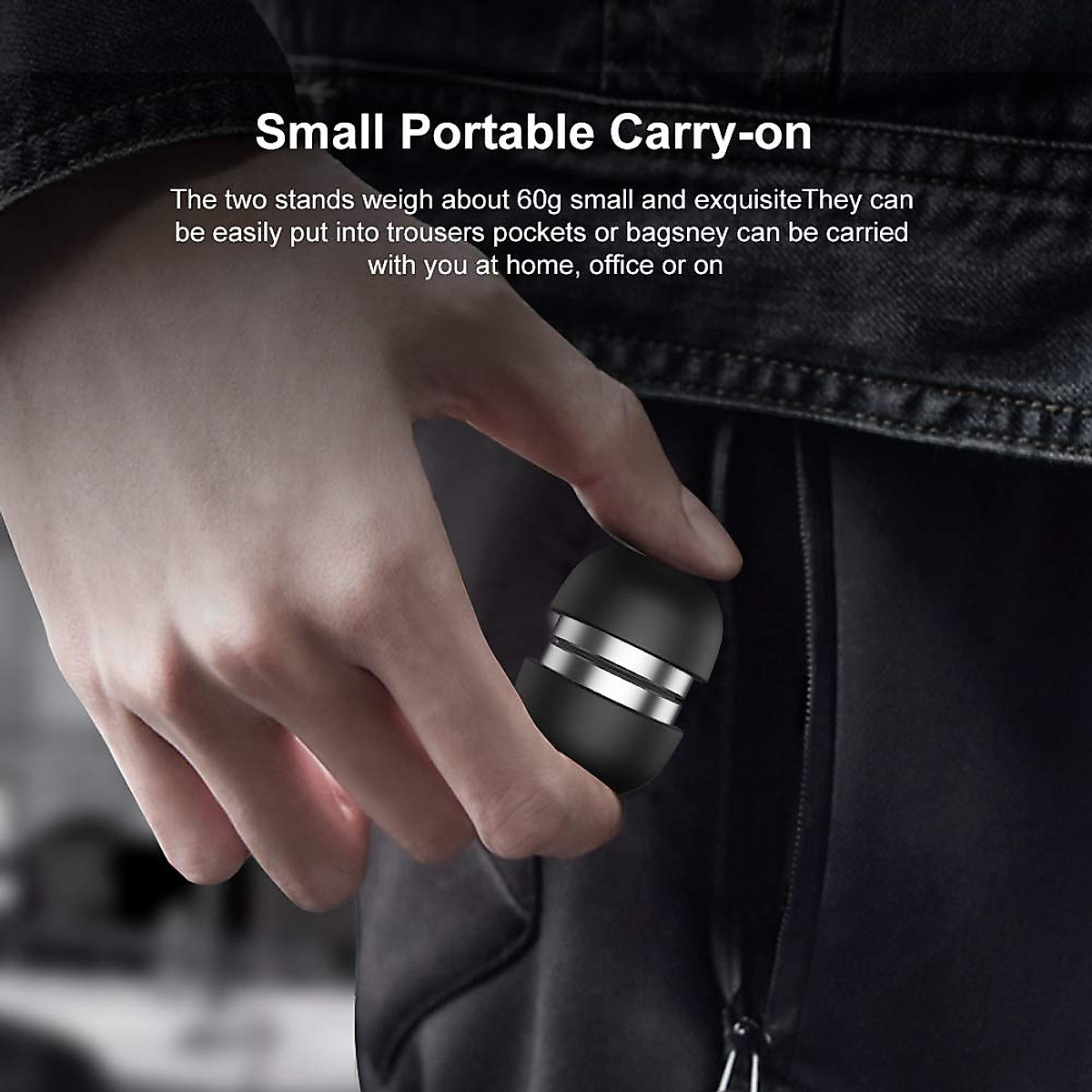 Portable Laptop Cooling Pad, nediea Ergonomic Laptop Stand Small Invisible Cooler Ball Magnetic Foot Heat for MacBook Pro/Air, Lenovo,12-17 Inches Tablet&Laptop (Black)