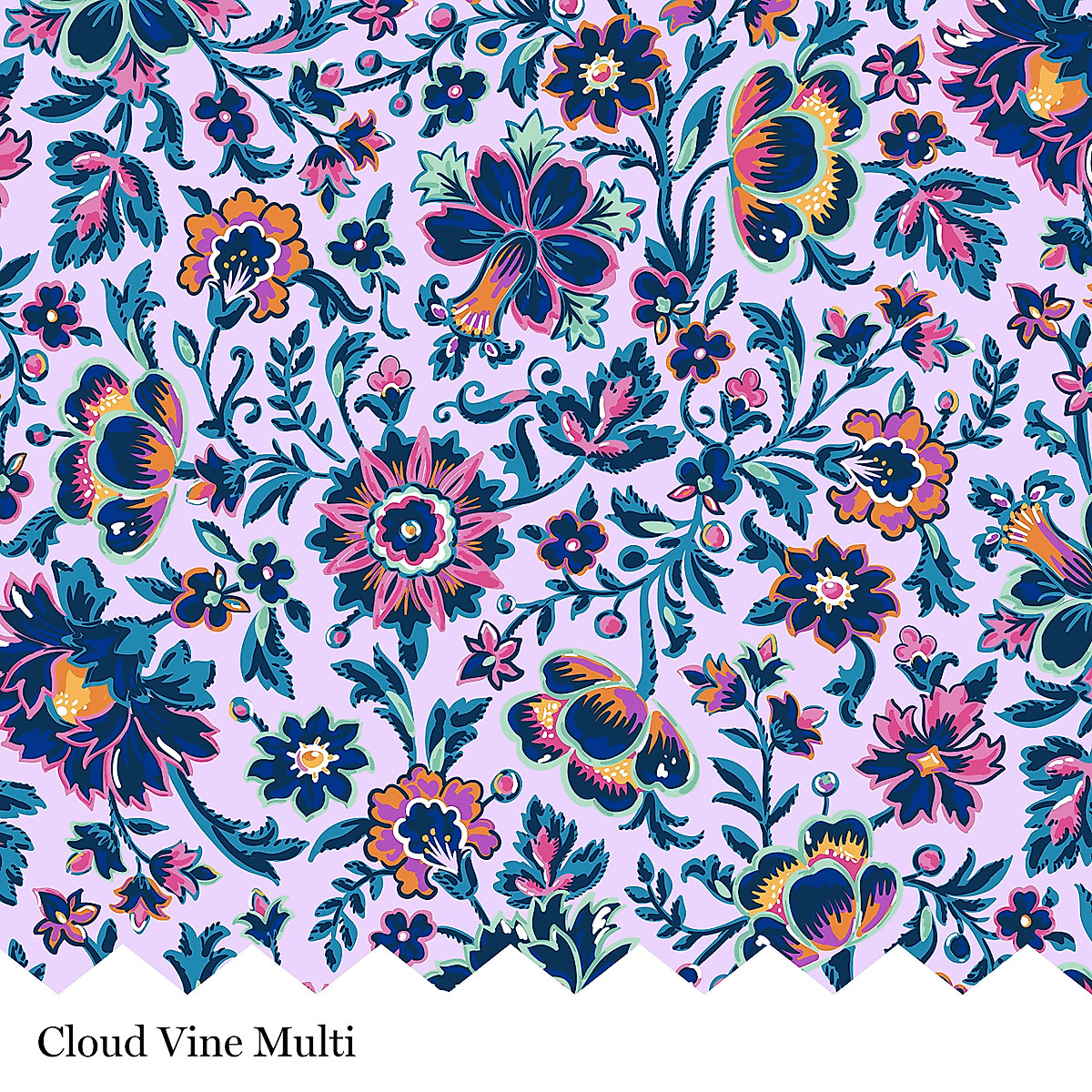 Vera Bradley Women's Readers, 0.00 Power, 30% Blue Light Filtering, Spring Hinge Comfort, Cloud Vine Multi Rectangular Reading Glasses, 0