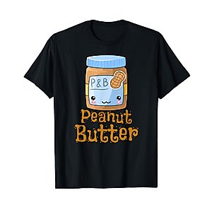 Kawaii Peanut Butter & Jelly PB&J Match Food Couples Costume T-Shirt