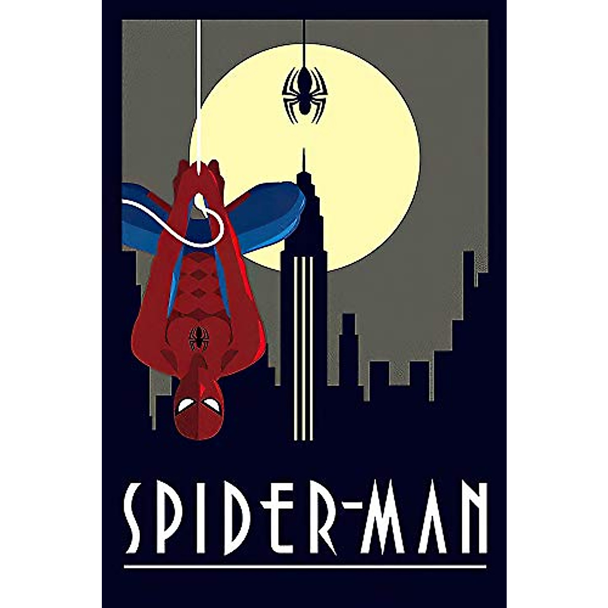 POSTER STOP ONLINE Spider-Man - Marvel Comics Poster/Print (Art Deco Design) (Size 24" x 36")