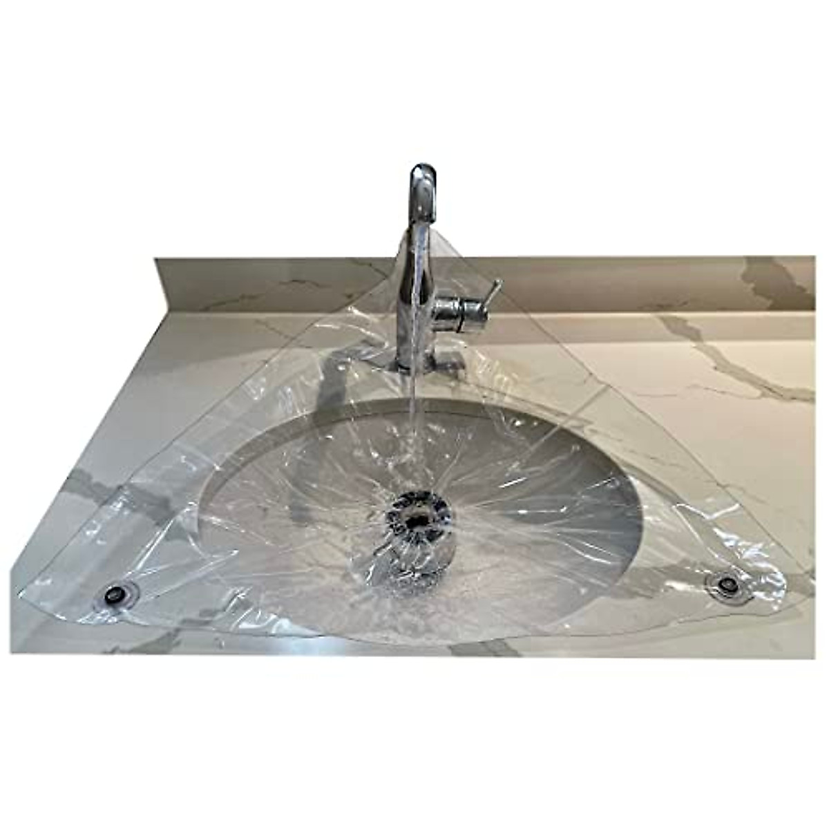 BEARD MAID, Beard Hair Catcher for Sink, Wet and Dry Shaving, Reusable Alternative to Beard mat/Beard Bib for Shaving, Beard Hair Cleaner, Beard sink cover, Bathroom Sink Cover